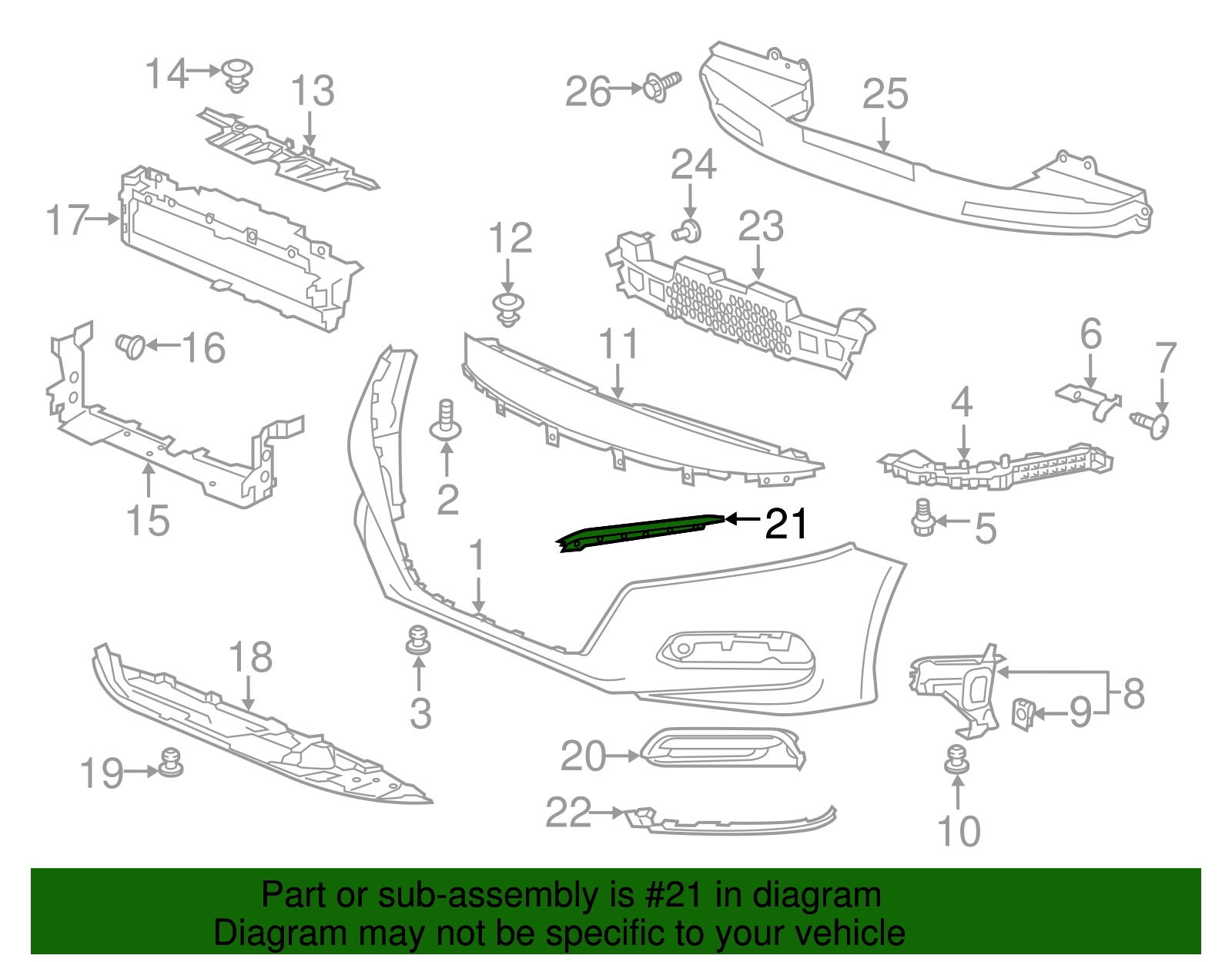 71114-TVA-A00 - 2018-2020 Honda Accord - Upper Molding | Genuine Honda Parts