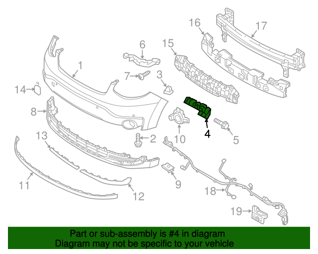 86553-E4000 - Outer Bracket 2015-2019 Kia Soul EV | Kia.Parts Store