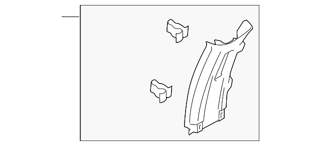 HC3Z-25278D12-AE - Upper Pillar Trim 2021 Ford F-150 | Ford OEM Parts ...