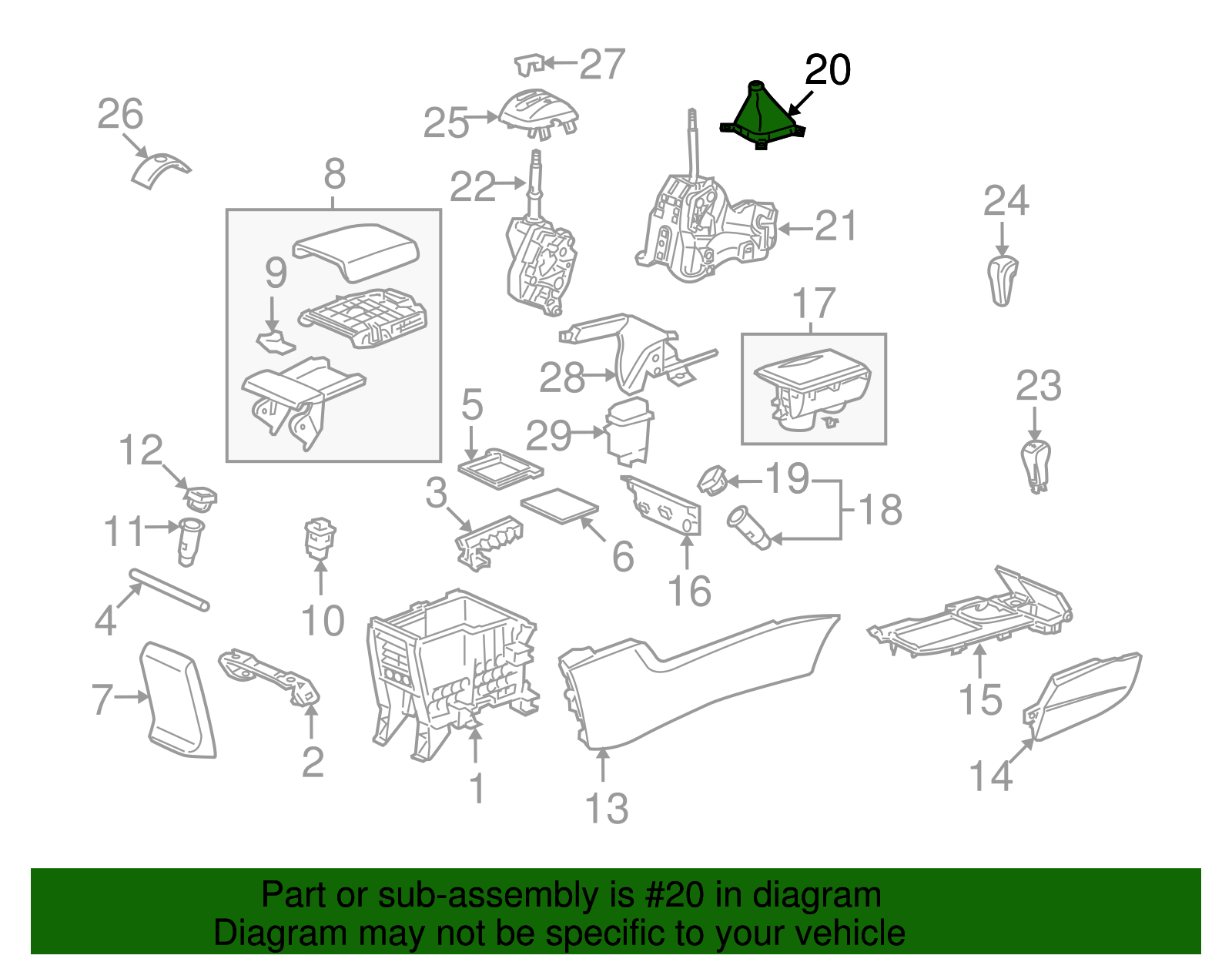 77299-TA0-A01ZB - Shift Boot 2008-2011 Honda Accord | Honda Parts Online
