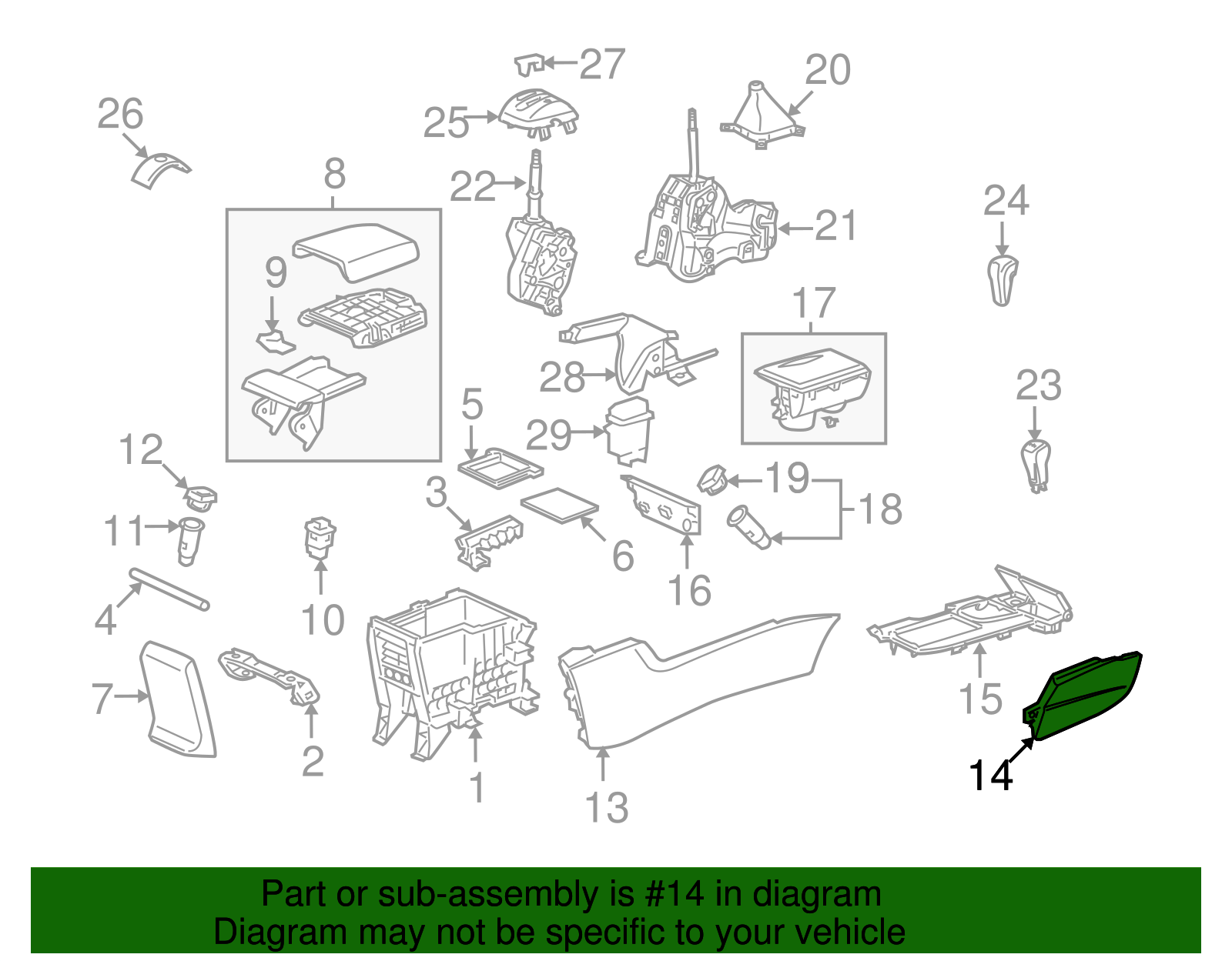 77285-TA0-A01ZC - 2008-2012 Honda Accord - Cover Assembly Driver ...
