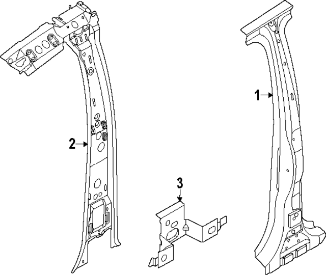 2024 Ford Ranger Lower Bracket KB3Z-2624436-A | OEM Parts Online