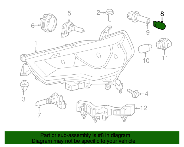 90981-11069 - Marker Lamp Bulb - 2014-2024 Toyota | OEM Genuine Toyota ...