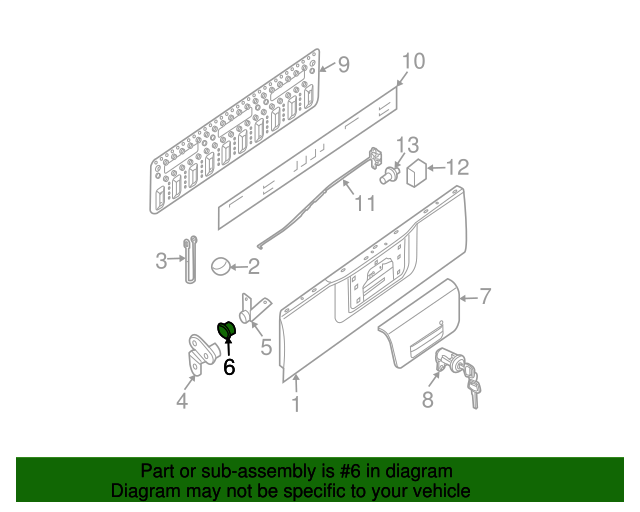 2005-2021 Nissan Frontier Hinge Half Ring - Passenger Side (RH) 93478 ...