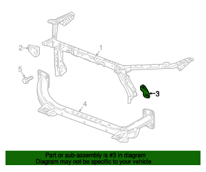 23342339 GM Driver Side Front Engine Compartment Rail Bracket | GM ...
