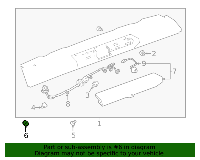 2006-2024 GM Center High Mount Stop Light Nut (Replaces Part Number ...
