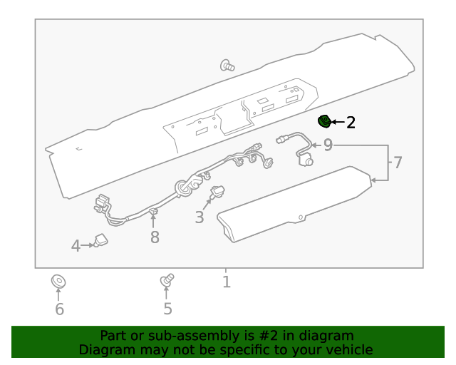 2019-2024 GM Spoiler Assembly Retainer Nut 11602127 GM | GMPartsDirect.com
