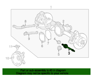 2002-2018 Mercedes-Benz Axle Assembly 4633302801 | AutoNationParts.com