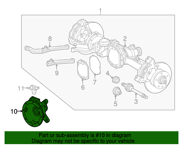 463-337-04-06 - Knuckle Assembly - 2006-2018 Mercedes-Benz ...