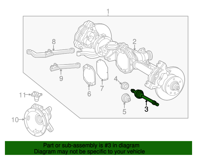 4633302801 - Axle Assembly 2002-2018 Mercedes-Benz | AutoNationParts.com