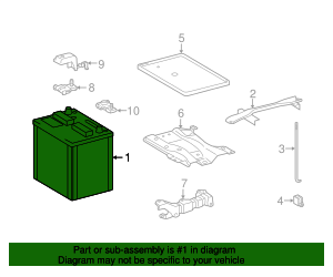 28800-37130 - Vehicle Battery - 2016-2023 Toyota | OEM Genuine Toyota Parts
