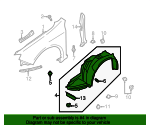 2008-2011 Subaru Impreza Fender Liner 59110FG002 | Subaru Parts Store