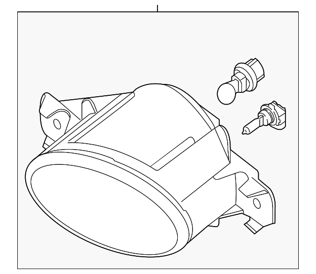 2016-2018 Nissan Altima Fog Lamp Assembly 26155-1HA0B | Nissan Parts ...