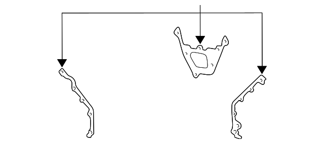11141439717 - 2002-2010 BMW Engine Timing Cover Gasket Set (11-14-1-439 ...