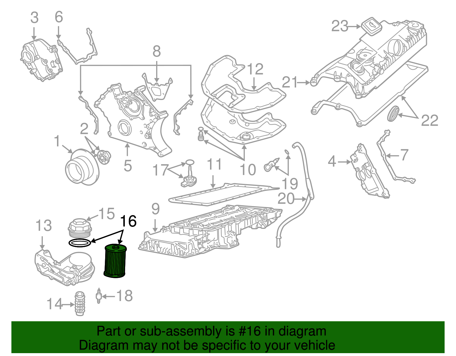 11427511161 - 2002-2008 BMW Oil Filter (11-42-7-511-161) | BMW of South ...