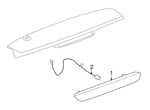 2002-2013 GM High Mount Stop Lamp 22894256 GM | GMPartsDirect.com