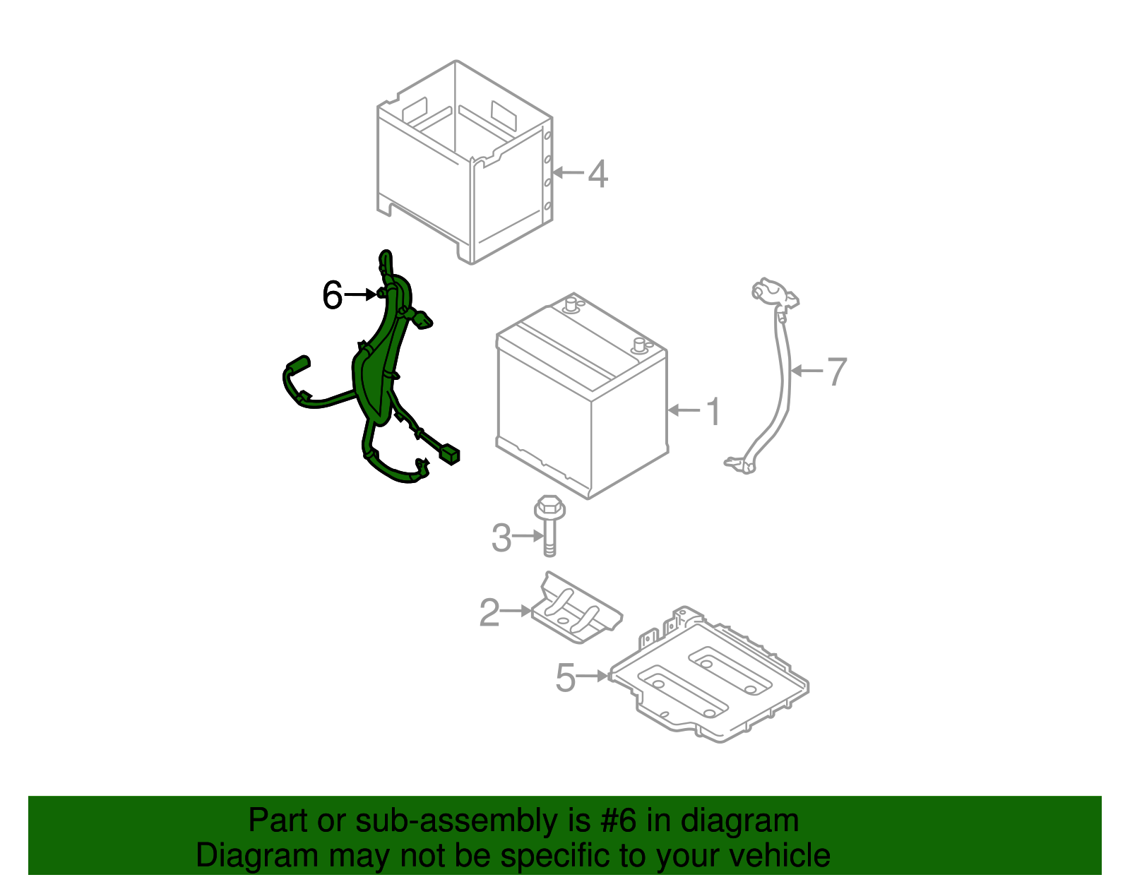 2011 Hyundai Accent Positive Cable 91850-1E023 | QuirkParts