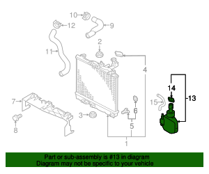 1375A209 - Expansion Tank 2014-2024 Mitsubishi | Mitsubishi Direct Parts