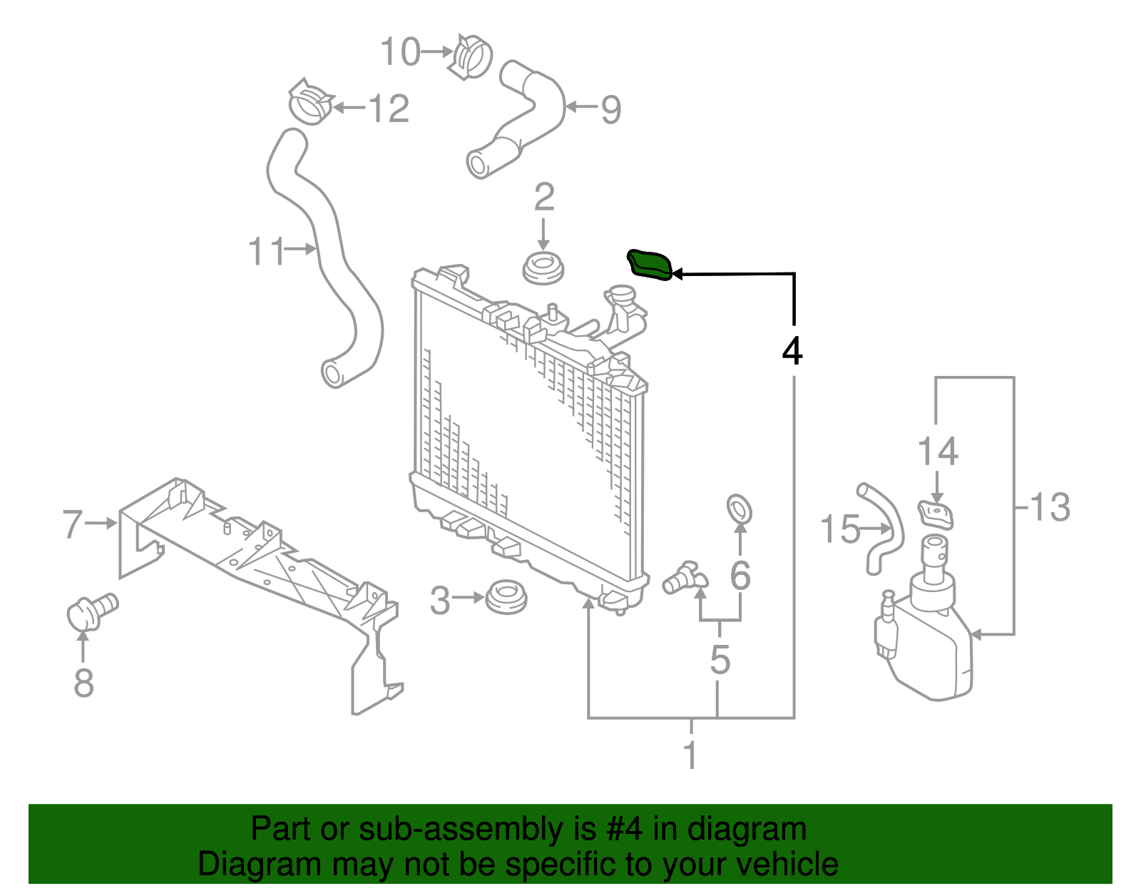 1999-2024 Mitsubishi Radiator Cap MR597126 | Mitsubishi OEM Parts