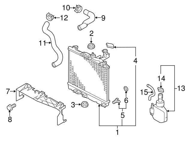 2014-2023 Mitsubishi Expansion Tank 1375A209 | Mitsubishi Motors Store