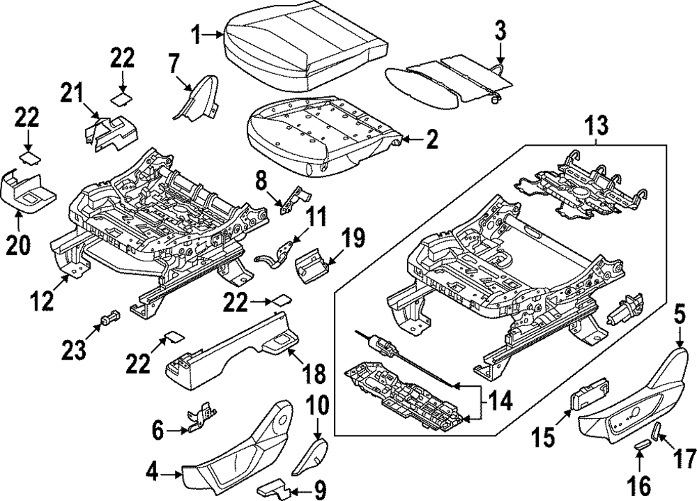 NZ6Z-6062901-BA - High-Quality Seat Cover for 2022 Ford Maverick ...