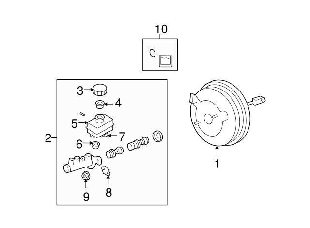 2010-2014 Subaru Brake Master Cylinder 26401AJ002 | Subaru Parts For You