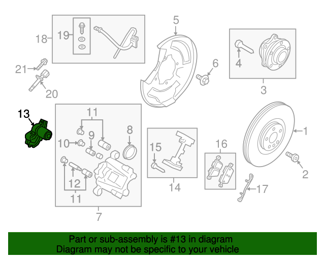 2016-2023 Volvo Parking Brake Actuator 31400429 | TascaParts.com