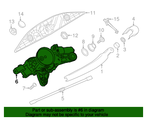 67637311415 - 2014-2019 BMW Rear Motor (67-63-7-311-415) | BMW of South ...