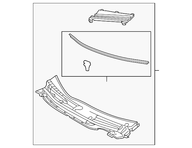 2010-2015 Toyota Cowl Top Panel 55708-47110 | Toyota Parts