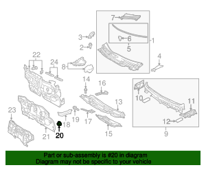 90178-A0062 - Support Brace Nut - 2007-2020 Toyota | OEM Genuine Toyota ...