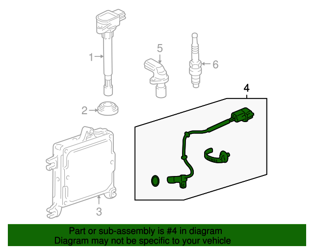 37500-PCX-003 - Crankshaft Position Sensor 2000-2005 Honda S2000 ...