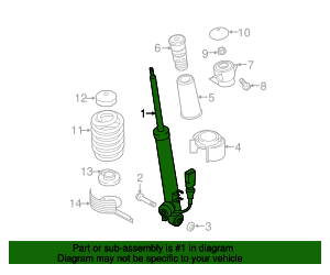 4G5-513-035 - Shock Absorber 2012-2018 Audi | AutoNationParts.com