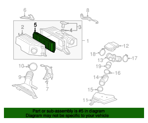 Toyota Air Filter Part# 1780120050 | Toyota of Colorado Springs