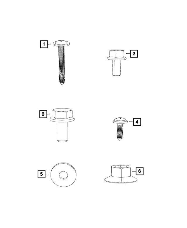 2014-2021 Ram Tapping Screw 6107023AA | Mopar Estores