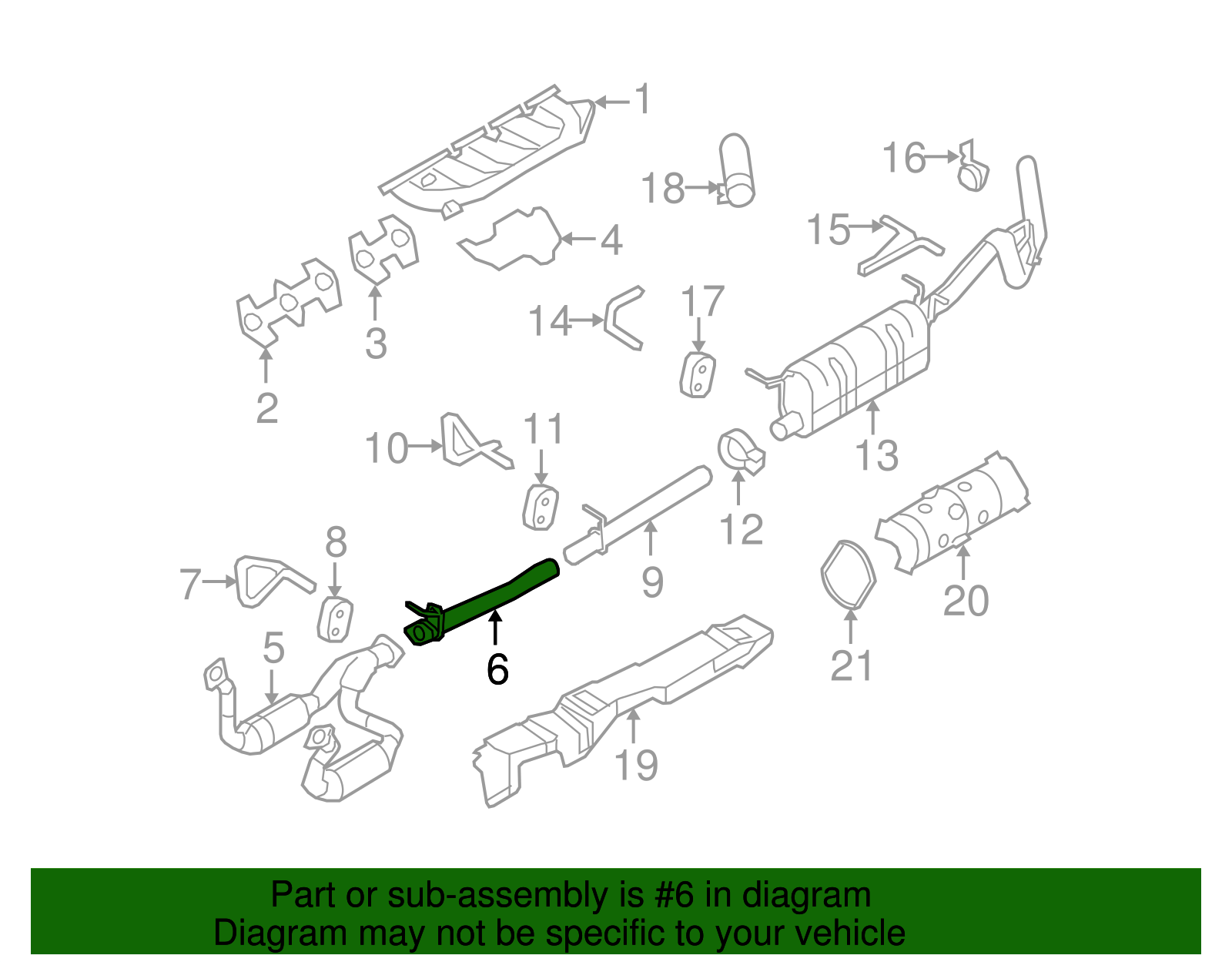 7C3Z-5246-A - Front Pipe 2008-2010 Ford | Big 3 Auto Parts