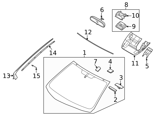 86137-AB000 - Side Molding Mount Bracket 2021-2023 Hyundai | Group 1 ...