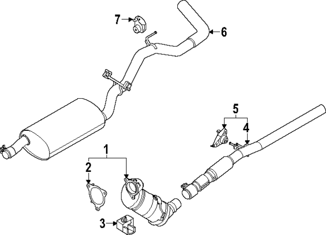2024 Ford Ranger Front Pipe MB3Z-5A212-P | QuirkParts