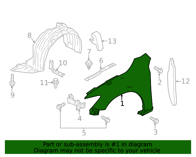 GHP9-52-111A - Fender - 2014-2021 Mazda 6 | Mazda Parts Factor