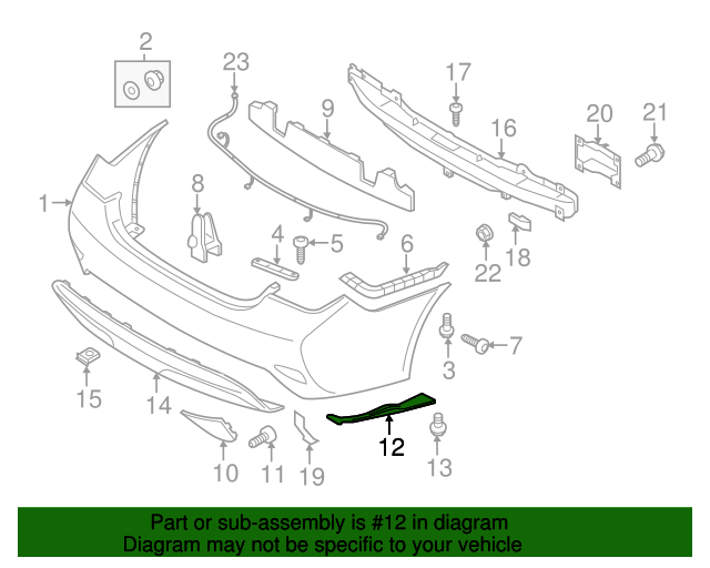 2014 Hyundai Sonata Side Cover 86696-4R300 | OEM Parts Online
