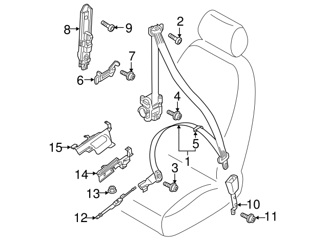 3C8-857-819 - Adjuster 2015-2018 Audi | Audi OEM Parts