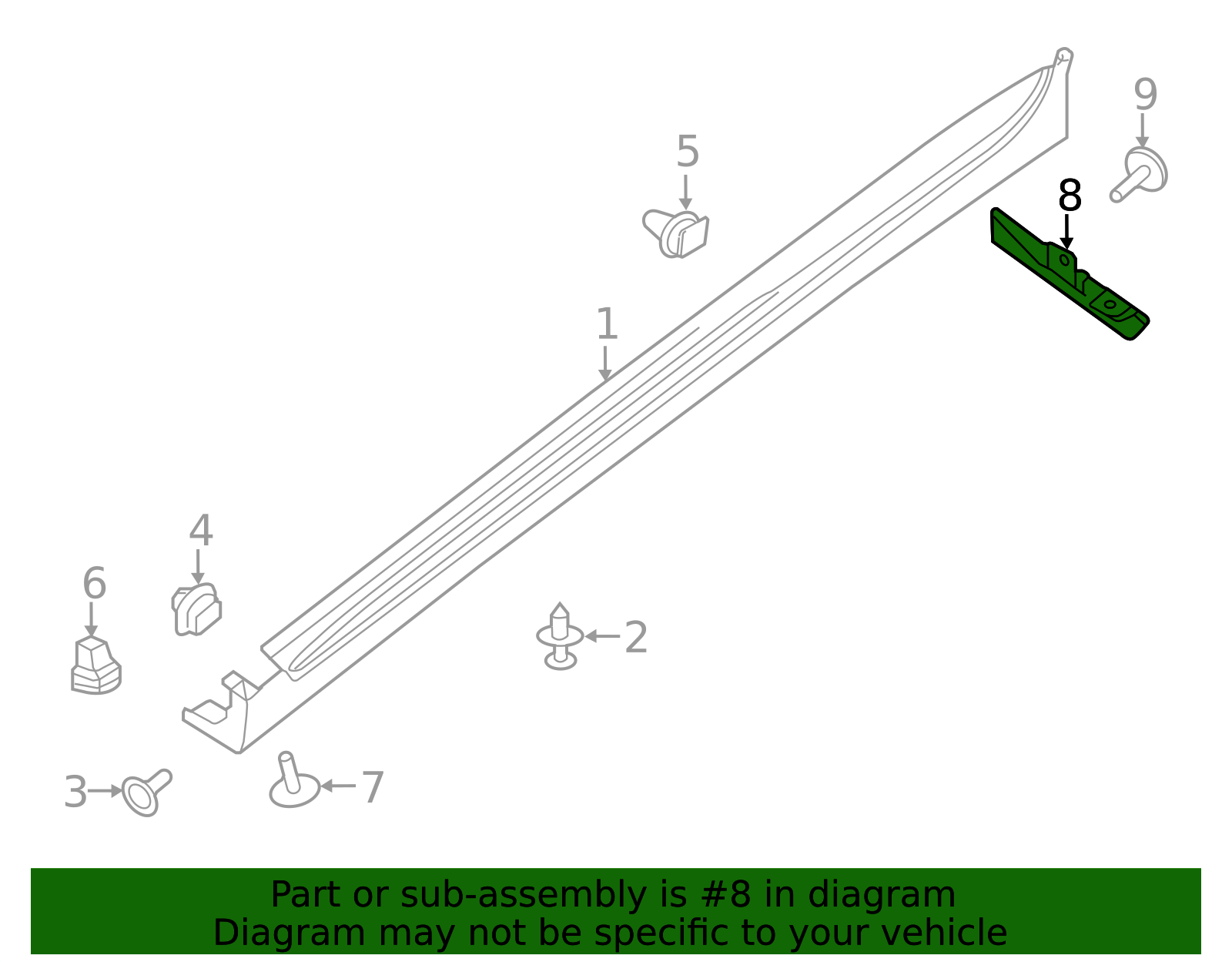 2013-2018 Nissan Altima Rear Deflector 76857-9HS0A | Nissan Parts Central
