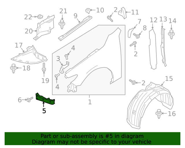2019-2024 Mazda 3 Front Bracket BDTS-52-140 | RealMazdaParts.com