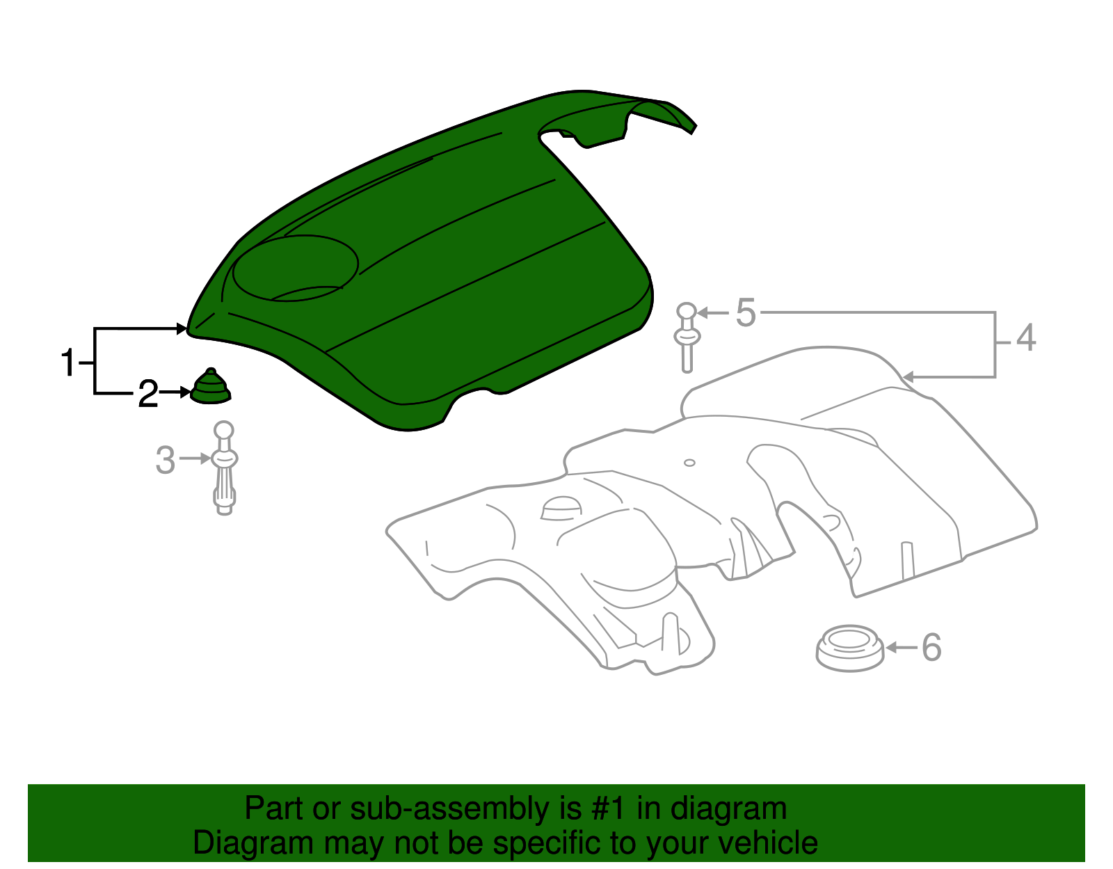 11-12-7-846-412 - Engine Cover - 2015-2021 BMW | BMW Parts Exchange