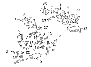 25588-20020 - Heat Shield - 2004-2006 Lexus RX330 | MyLexusParts