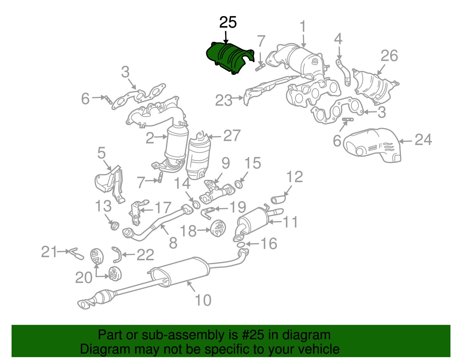 25586-20060 - Heat Shield 2004-2006 Lexus RX330 | Longo Lexus Parts