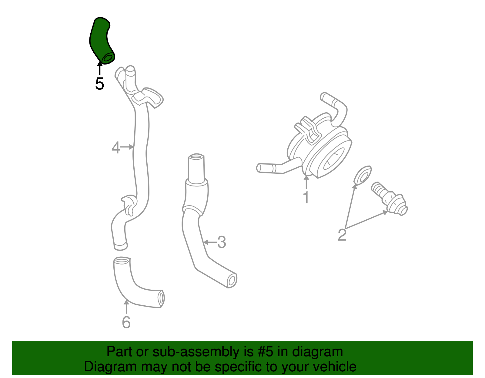 87245-0C040 - HVAC Heater Hose 2000-2007 Toyota | Longo Toyota Parts