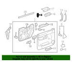 2007-2014 GM Very Dark Cashmere Side Door Locking Rod Knob 15844617 ...