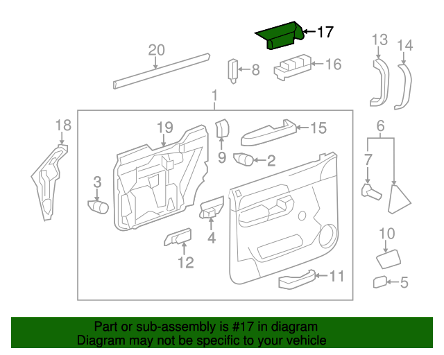 Switch Bezel - GM (20922519)