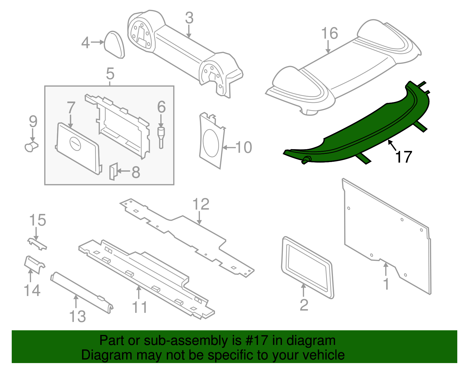51-46-2-758-871 - Parcel shelf, rear 2012-2015 Mini Cooper | AutoNation ...