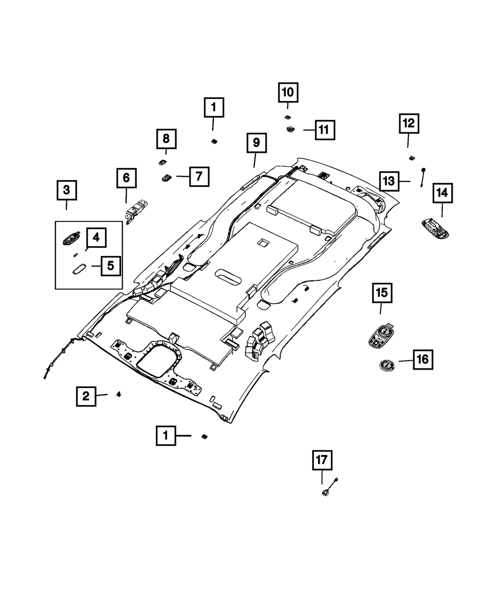 2021-2024 Chrysler Headliner 7CS22PD2AA | Mopar eStore